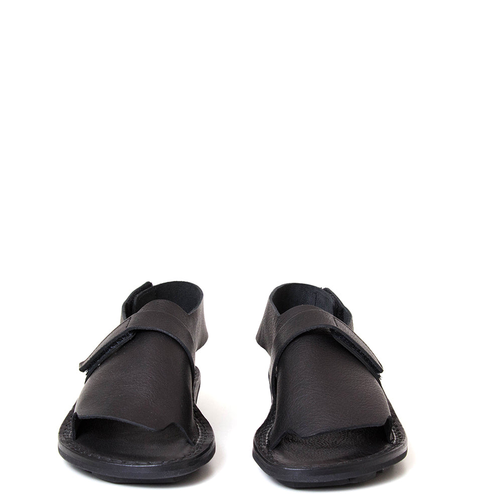 Trippen Modal Women's Platform Leather Sandal in Black – Bulo